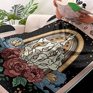 NBBZ Funny Tarot Card Ultra Soft Flannel Couch Sofa Throws Blankets for Traveling Flighting Camping Home 51x63 in. (130x160cm)