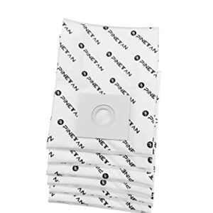 Pinetan UA807-6 HEPA Replacement Vacuum Cleaner Bags for Pinetan Canister Vacuum UA807, Pack of 6, White