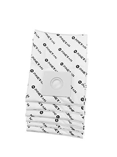 Pinetan UA807-6 HEPA Replacement Vacuum Cleaner Bags for Pinetan Canister Vacuum UA807, Pack of 6, White