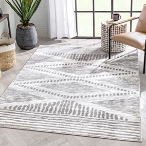 well woven axasta ivory grey diamond medallion tribal area rug 3x5 (3'11" x 5'3")