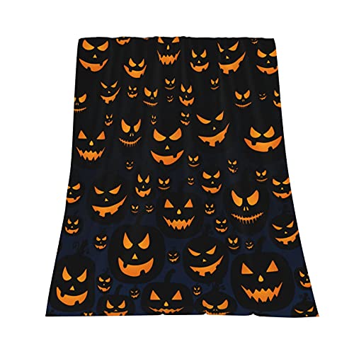 Halloween Pumpkin Ultra-Soft Micro Fleece Blanket Durable Keeps Warm The Office Blanket for All Seasons and Scene 60x50 Inch