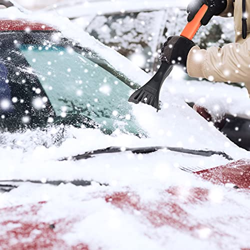 YUICHH 57 inch Car Snow Brush with Ice Scraper and Squeegee for Car Windshield, Extendable Snow Scraper and Brush for Car SUV Truck Bus Boat Detachable, Snow Removal, Frosting Removal, Shovel Ice