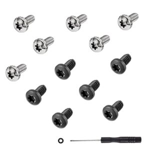 studio 3 headband screws replacement for beats studio 2 headband screws, studio3 screws, beats studio 3 a1796 headphones screws+screwdriver repair kit (6pcs silver+6pcs black)