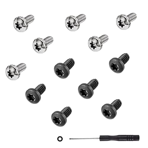 Studio 3 Headband Screws Replacement for Beats Studio 2 Headband Screws, Studio3 Screws, Beats Studio 3 A1796 Headphones Screws+Screwdriver Repair Kit (6pcs Silver+6pcs Black)