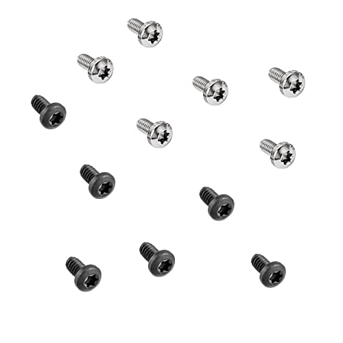 Studio 3 Headband Screws Replacement for Beats Studio 2 Headband Screws, Studio3 Screws, Beats Studio 3 A1796 Headphones Screws+Screwdriver Repair Kit (6pcs Silver+6pcs Black)