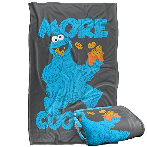 Sesame Street More Cookies Officially Licensed Silky Touch Super Soft Throw Blanket 36" x 58"