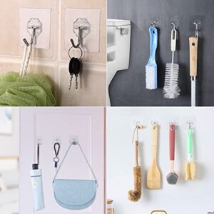 SLTG2020 20pcs Self-Adhesive Sticky Hooks Heavy Duty Wall Seamless Hooks Hangers