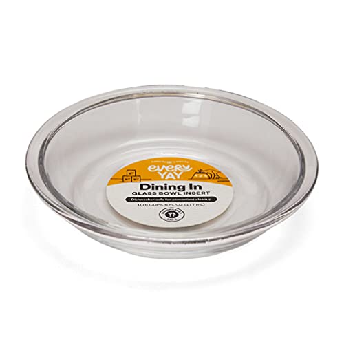 EveryYay Dining in Glass Insert Cat Bowl