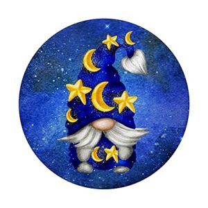 Stay Wild Moon Child With Yellow Stars And Moon - Cute Gnome PopSockets Swappable PopGrip