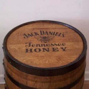 Aunt Molly's Barrels J.D. TN Honey Whiskey Barrel Branded-Engraved-Sanded-Finished