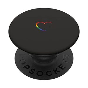 rainbow heart popsockets swappable popgrip