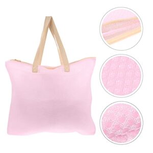 OSALADI Mesh Laundry Bags Mesh Wash Bag for Delicates Underwear with Premium Zipper Clothing Washing Bags for Laundry Travel Storage Bag Pink