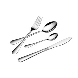 mjiya dinner forks silverware set, dominion heavy duty forks, stainless steel salad forks multipurpose use for home, kitchen or restaurant (mix)