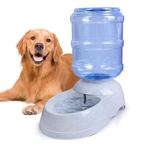 pet water dispenser automatic for large dogs cats, bpa-free, gravity refill, easily clean, self feeding, medium large dog drinking fountain - 3 gallon 11l (waterer, large)