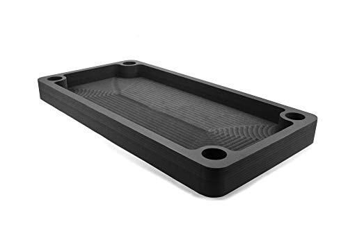 Polar Whale Large Floating Bar Table Serving Buffet Tray Drink Holders Swimming Pool Beach Party Float Breakfast Lounge Refreshment Durable Black Foam UV Resistant with Cup Holders 24 x 24 Inches