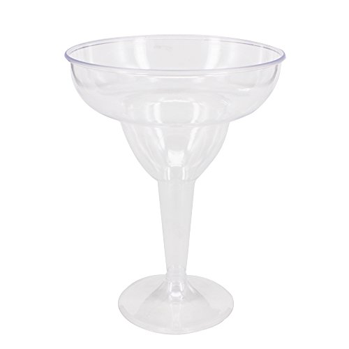 Belinlen 18 Count 11oz Clear Hard Plastic Margarita Glasses/Party Cups Wedding Parties Cocktail Cups