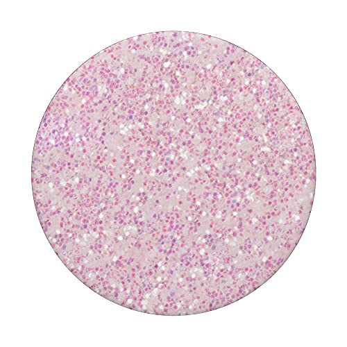 Pink Sparkle And White Glitter PopSockets Swappable PopGrip