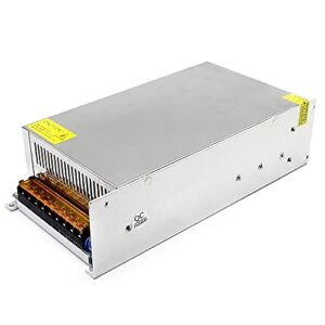 eagwell 48v 1200w dc universal regulated switching power supply, 25a, 96-130v ac to dc 48 volt led driver, converter, transformer for led strip light, cctv, computer project, 3d printer