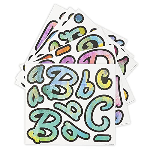 Retro Chic Collection, Formal Flair Bulletin Board Letters, Upper and Lowercase, 4 Inches, Watercolor, 220 Pieces