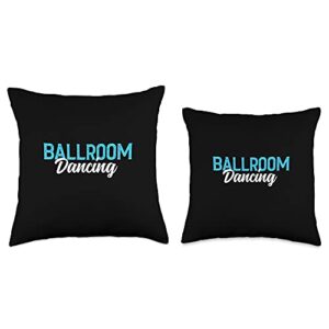 Skilled And Talented ballroom Dancers Rhythmic Passionate Dance Ballroom Throw Pillow, 16x16, Multicolor