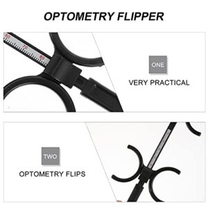 Scicalife Optical Flipper, Optometry Plastic Flip, Trial Lens Optometry Instrument Flip for Near Vision Amblyopia Confirmation Test (Black)