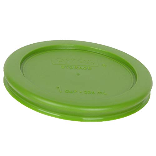 Pyrex (4 7202 Glass Bowls & (4) 7202-PC Lawn Green Lids