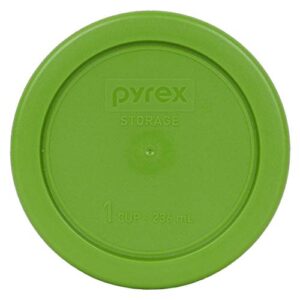 Pyrex (4 7202 Glass Bowls & (4) 7202-PC Lawn Green Lids