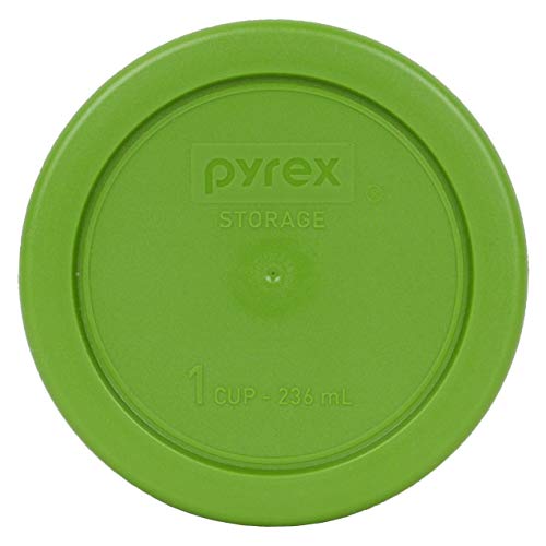 Pyrex (4 7202 Glass Bowls & (4) 7202-PC Lawn Green Lids