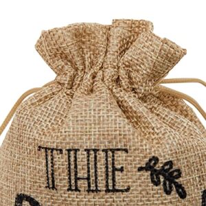 30 Pack Small Burlap Bags with Drawstring for Wedding Favors, Jewelry, The Perfect Blend Gift Bag for Coffee (5x7 In)