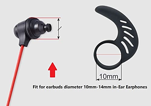 BLLQ Earbuds Stabilizer Ear Fins Ear Hooks Anti-Slip Anti-Drop 3D Support, Compatible with Jaybird x4 X3 x2 x,Samsung Phones’ akg Earbuds, Soundcore, Other Same Style in Ear Earphone,3 Pairs sml