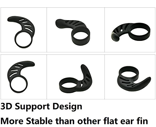 BLLQ Earbuds Stabilizer Ear Fins Ear Hooks Anti-Slip Anti-Drop 3D Support, Compatible with Jaybird x4 X3 x2 x,Samsung Phones’ akg Earbuds, Soundcore, Other Same Style in Ear Earphone,3 Pairs sml