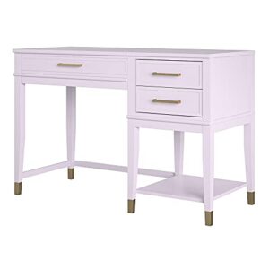 CosmoLiving by Cosmopolitan Westerleigh Lift-Top Computer Desk, Lavender