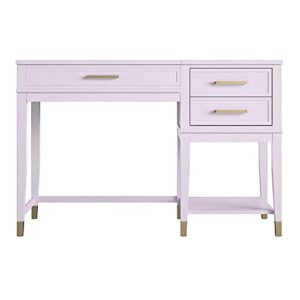 CosmoLiving by Cosmopolitan Westerleigh Lift-Top Computer Desk, Lavender