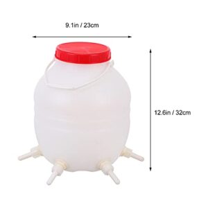 YARDWE 8L Animal Feeding Bottle Lamb Milk Bucket with 6 Silicone Nipples Large Capacity Nurse Feeder Pot for Calf Sheep Little Goat Baby Pig Dog Pet