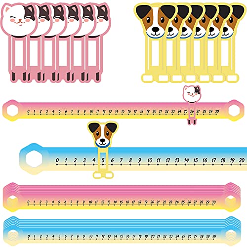 12 Pieces Slide and Learn Number Line Positive Integers Number Lines 21 x 3 Inch Number Line Focuses on Numbers 0 to 30 for Kindergarten School and Home