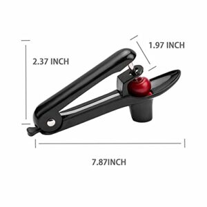 Fruit & Vegetable Pitters,Cherrys Pitter Tool,Pressable Labor-Saving ABS Cherrys Olive Remover Tool,Suitable for Cherrys, Jujube,Grape,Olive,Hawthorn,Black