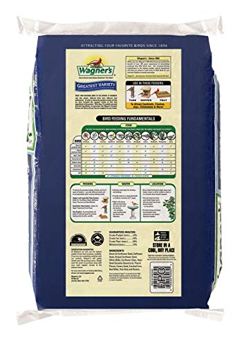 Wagner's 62059 Greatest Variety Blend Wild Bird Food, 16-Pound Bag & 13008 Deluxe Wild Bird Food, 10 lb Bag