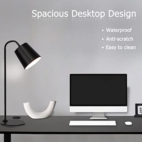 MASAKA B&W 55" Computer Desk for Work, Study Desk for Home Office in Your Bedroom, Simple Desks for Writing with Home Study Work, Rustic Black Table 55” with Laptop Station Desktop