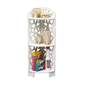 intexca & design multitier bathroom storage corner shelf rack organizer 3 tier