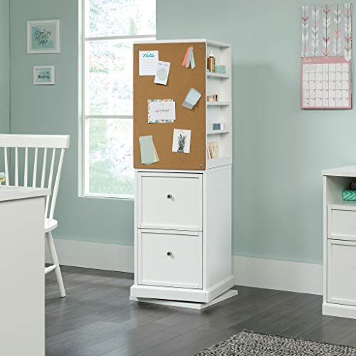 Sauder Craft Pro Series Work Table, White Finish & Craft Pro Series Craft Tower, White Finish