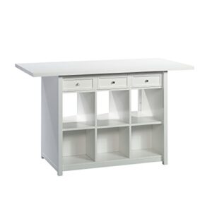 Sauder Craft Pro Series Work Table, White Finish & Craft Pro Series Craft Tower, White Finish