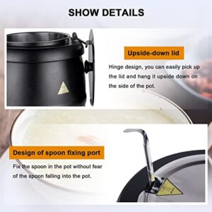 Food Soup Kettle Warmer with Ladle Countertop Cheese Warmer Catering Soup Warmer Commercial for Buffet Food Warmer Party