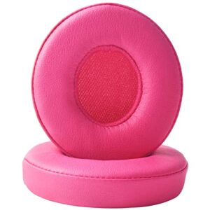 solo2.0 professional soft ear pads cushions replacement earpads compatible with beats solo 2 solo2.0 wired on-ear headphones(pink)