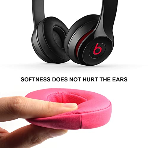 Solo2.0 Professional Soft Ear Pads Cushions Replacement Earpads Compatible with Beats Solo 2 SOLO2.0 Wired On-Ear Headphones(Pink)