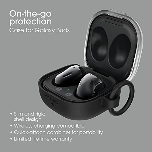 OtterBox Hard Shell Case for Samsung Galaxy Buds, Buds 2, Buds Live, Buds Pro & Buds 2 Pro - Black Crystal