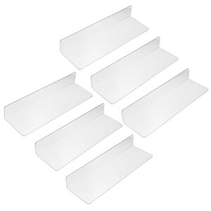 popetpop acrylic shelf dividers,closet shelf divider perfect for store shop clothes bedroom kitchen cabinets shelf storage and organization 6pcs,ej0i10450do2974y,25x7x6cm