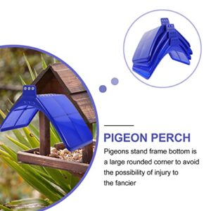 Hemobllo Pigeon Perch Bird Stand- Dove Rest Stands, Lightweight Pigeons Rest Stand Bird Perches, Plastic Heat Resistance Dove Rest Roost Holder1 Set 20Pcs