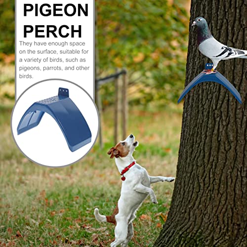 Hemobllo Pigeon Perch Bird Stand- Dove Rest Stands, Lightweight Pigeons Rest Stand Bird Perches, Plastic Heat Resistance Dove Rest Roost Holder1 Set 20Pcs