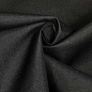 USA Fabric Store Cordura Black 500D Waterproof Outdoor Fabric 60" Wide DWR