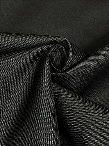 USA Fabric Store Cordura Black 500D Waterproof Outdoor Fabric 60" Wide DWR